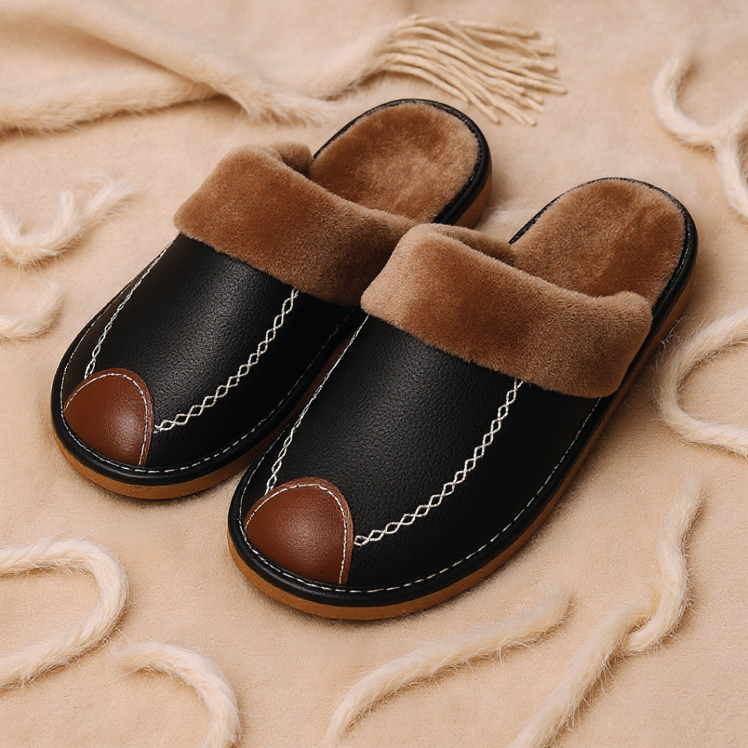 ⚫ Black Cozy™ Winter 🐑 Warm Sandals | FLAT 45% Off🔥 – happycart